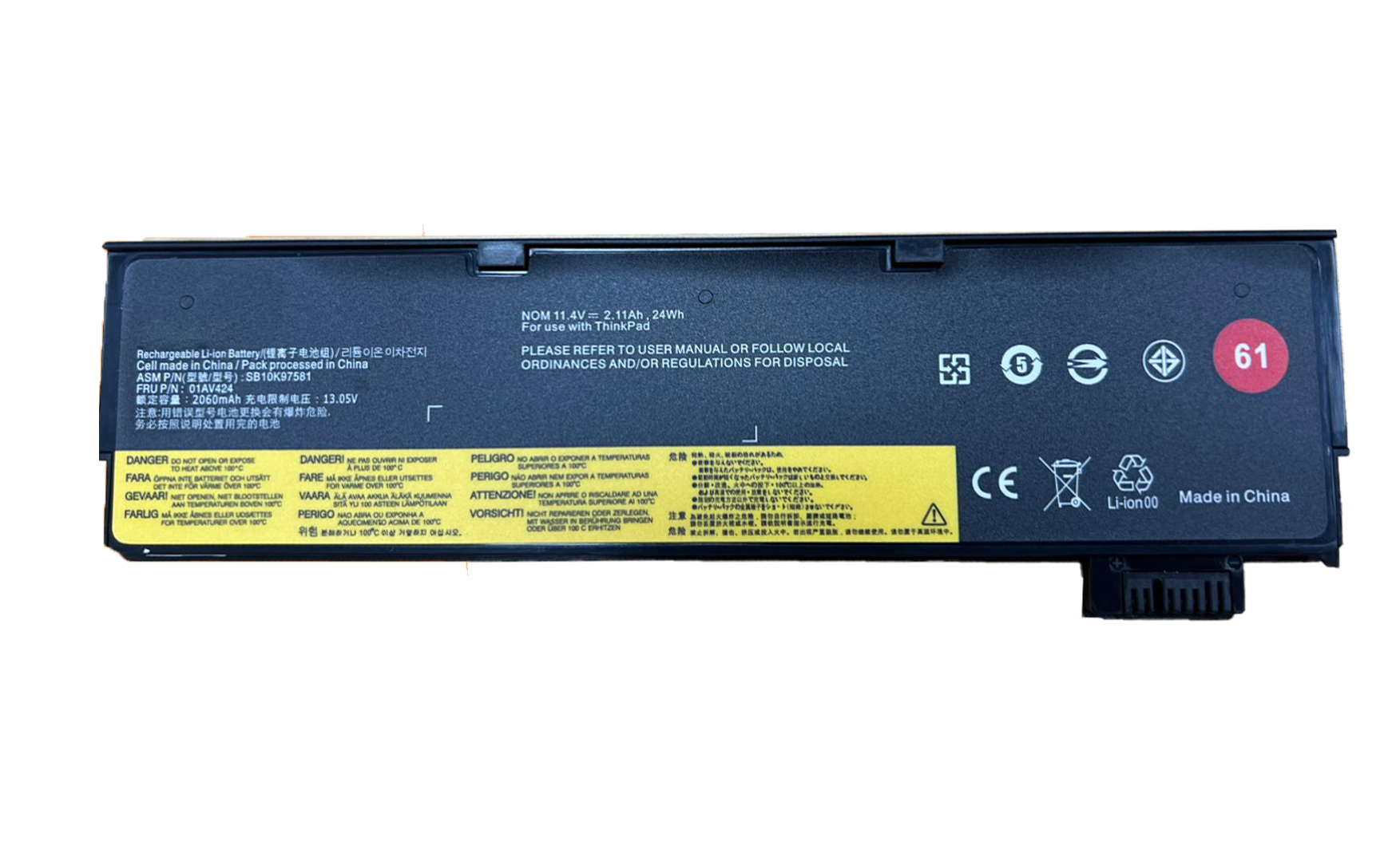 Pin Dùng cho Lenovo T470,A475,T570,T480,T580 (01AV424,01AV425) 3Cell ...